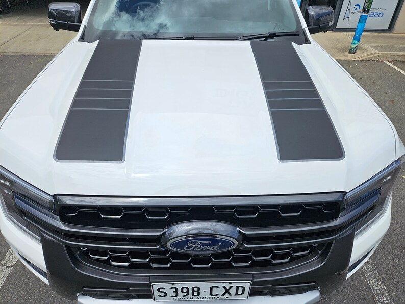 Ford Ranger Raptor Bonnet Stripe Kit - Etsy Australia