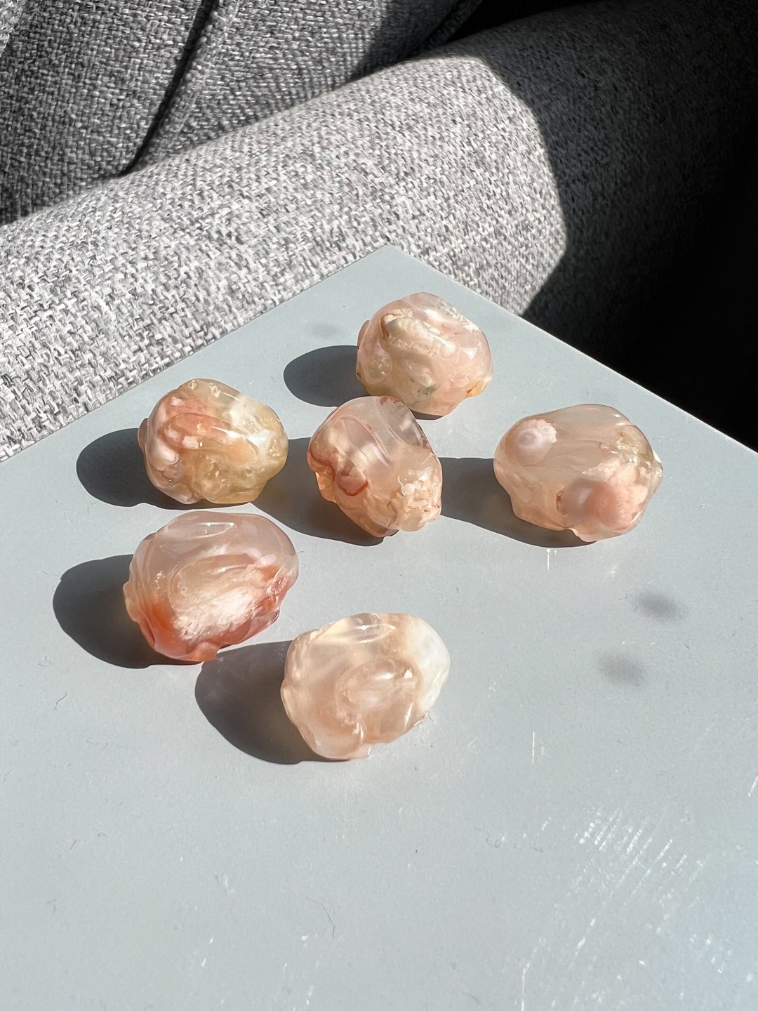 Pick Your Own Flower Agate Rabbit With Hole Sakura Agate - Etsy Australia