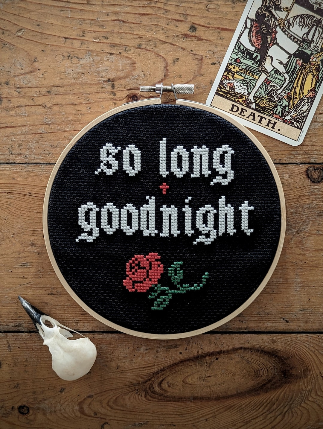 So Long and Goodnight - Cross Stitch Pattern - PDF Download - Etsy