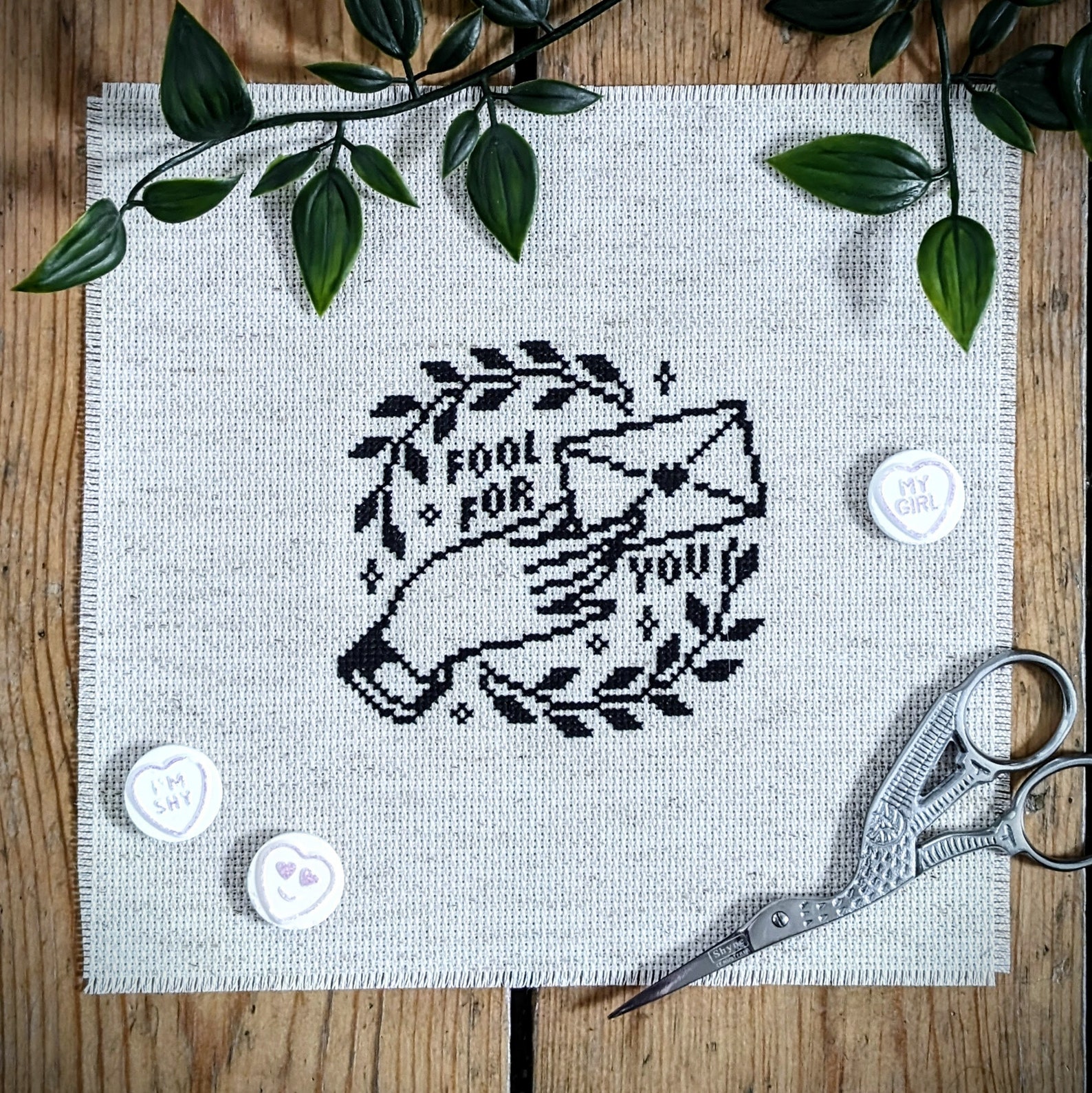 Fool for You - Cross Stitch Pattern - PDF Download - Traditional Tattoo ...