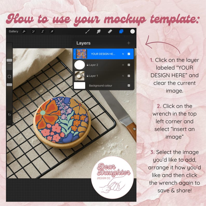 Procreate Mockup for Cookie Business | Cookie Mockup for Procreate ...