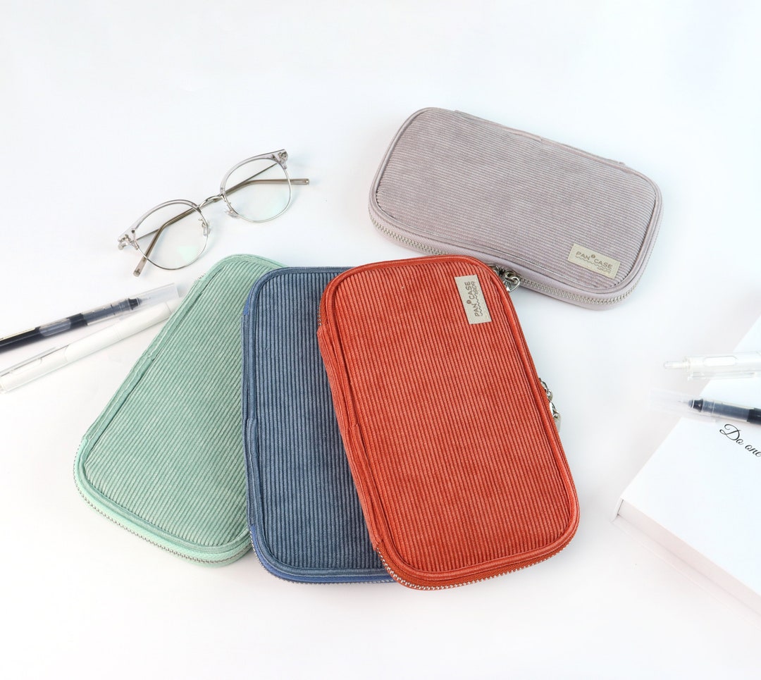 Travel Pencil Case,corduroy Large Capacity Multi-function Pen Case ...