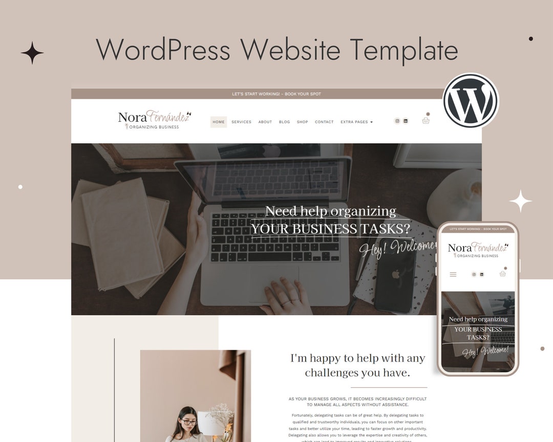 Nora Recolor Wordpress Website Template Elementor Pro Templates Kit ...