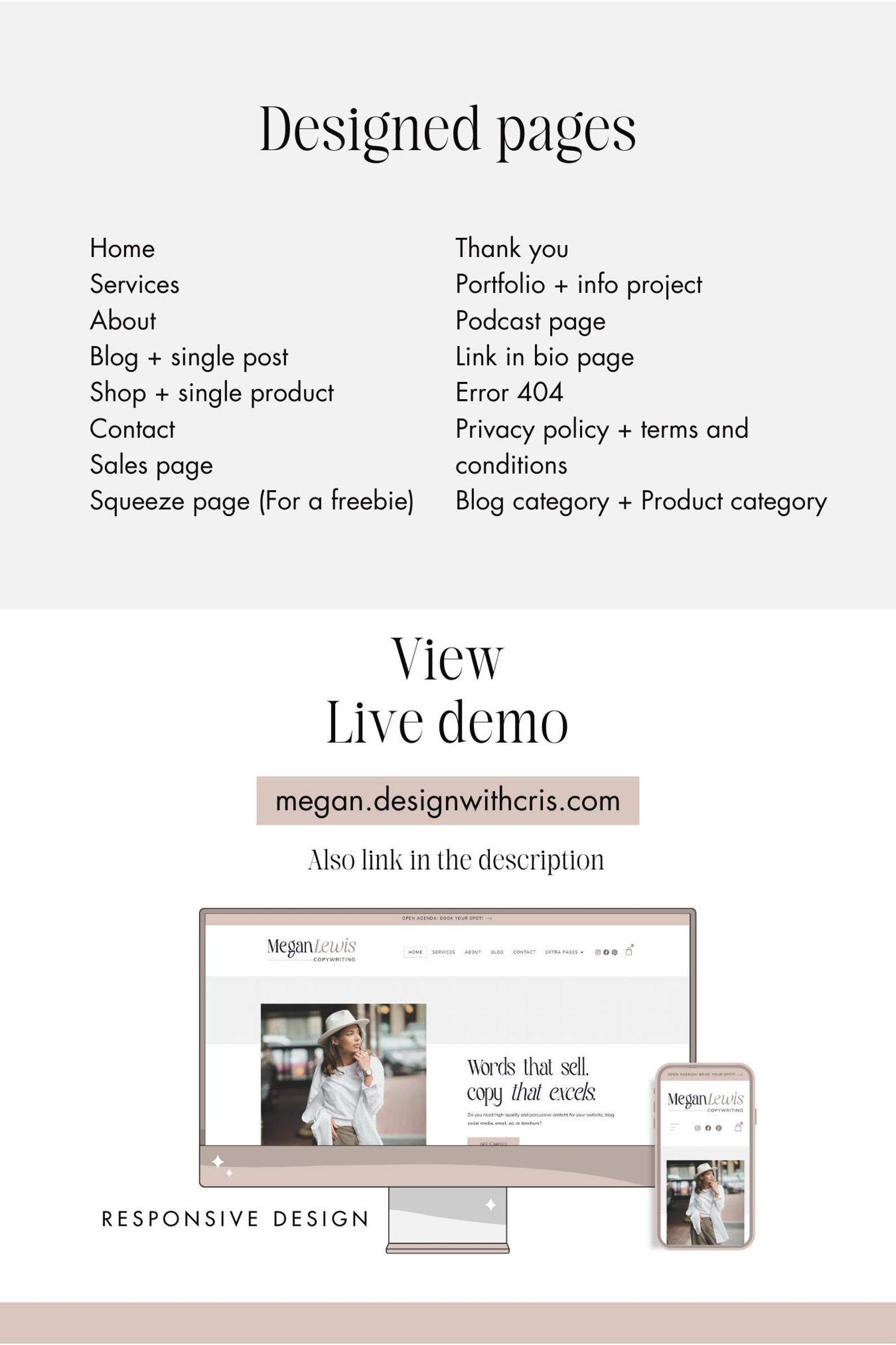 Megan | Wordpress Website Template | Elementor Pro Templates Kit ...