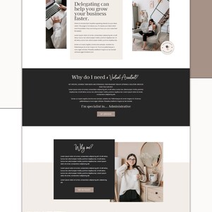 Sarah Virtual Assistant Wordpress Website Template Elementor Pro ...