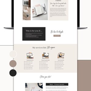 Sarah Virtual Assistant Wordpress Website Template Elementor Pro ...