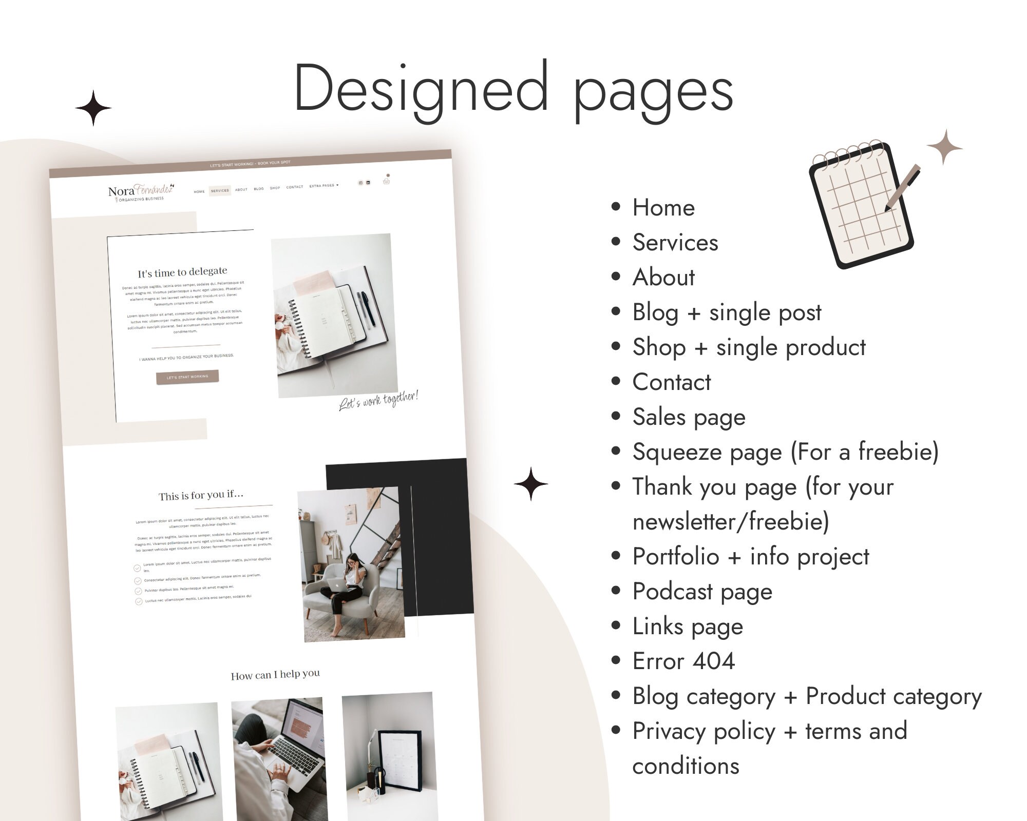 Nora Recolor Wordpress Website Template Elementor Pro Templates Kit ...