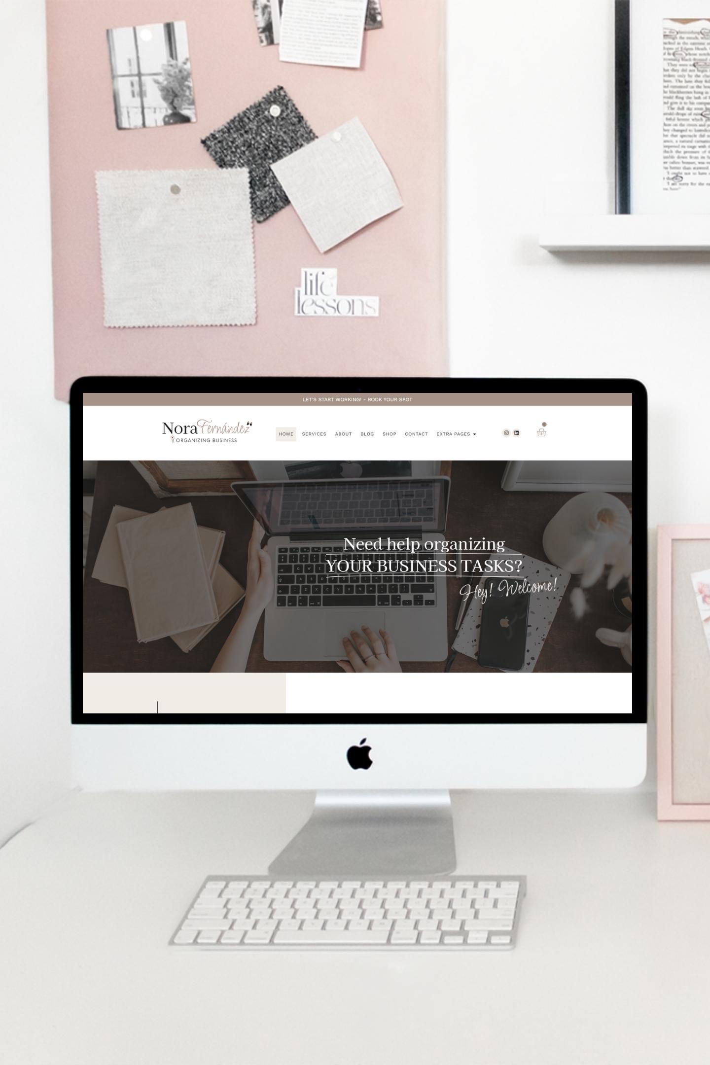 Nora Recolor Wordpress Website Template Elementor Pro Templates Kit ...