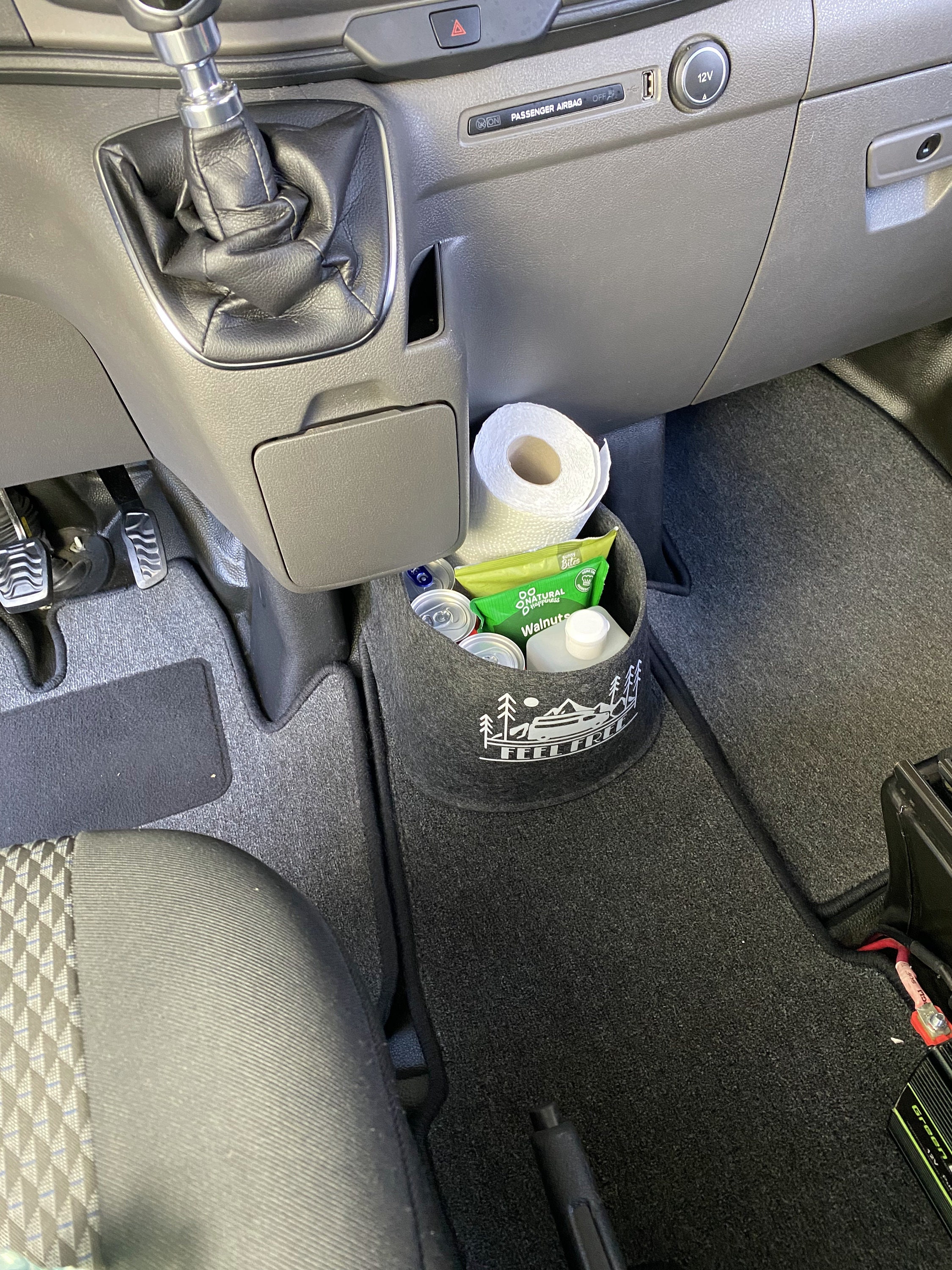 Ford Nugget Transit Custom Cockpit Felt Bag in Anthracite Organizer ...