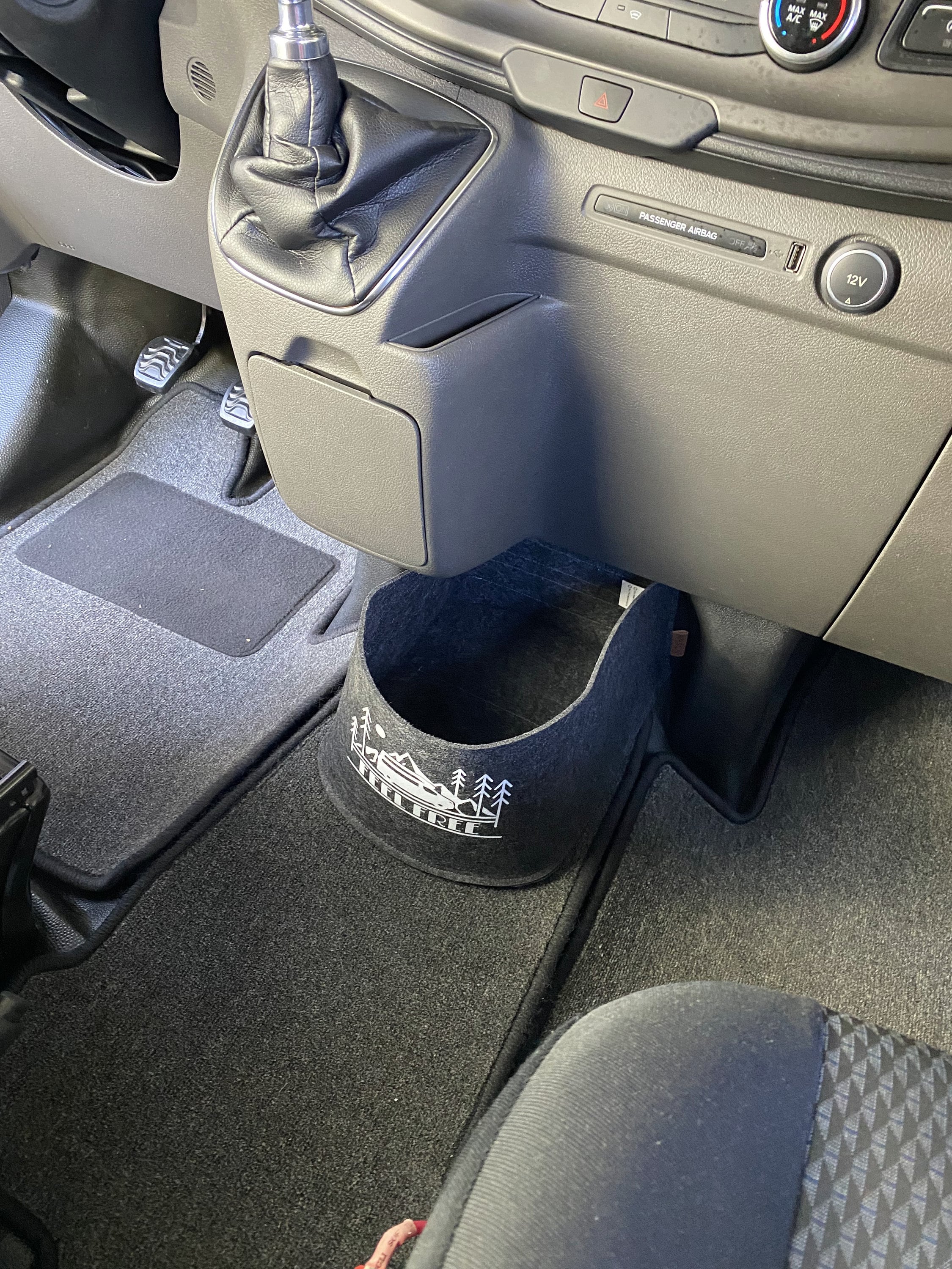 Ford Nugget Transit Custom Cockpit Felt Bag in Anthracite Organizer ...
