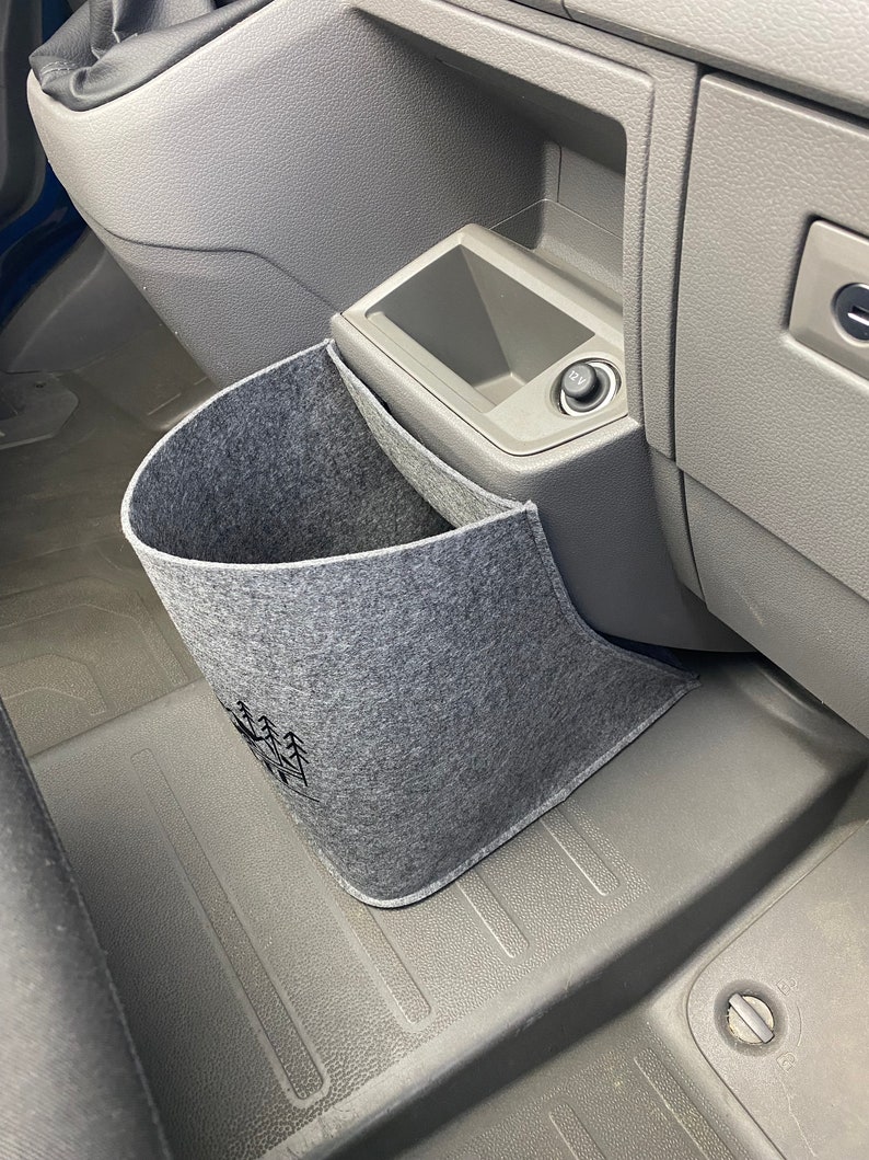 VW Grand California Crafter MAN Cockpit Felt Bag in Dark Grey ...