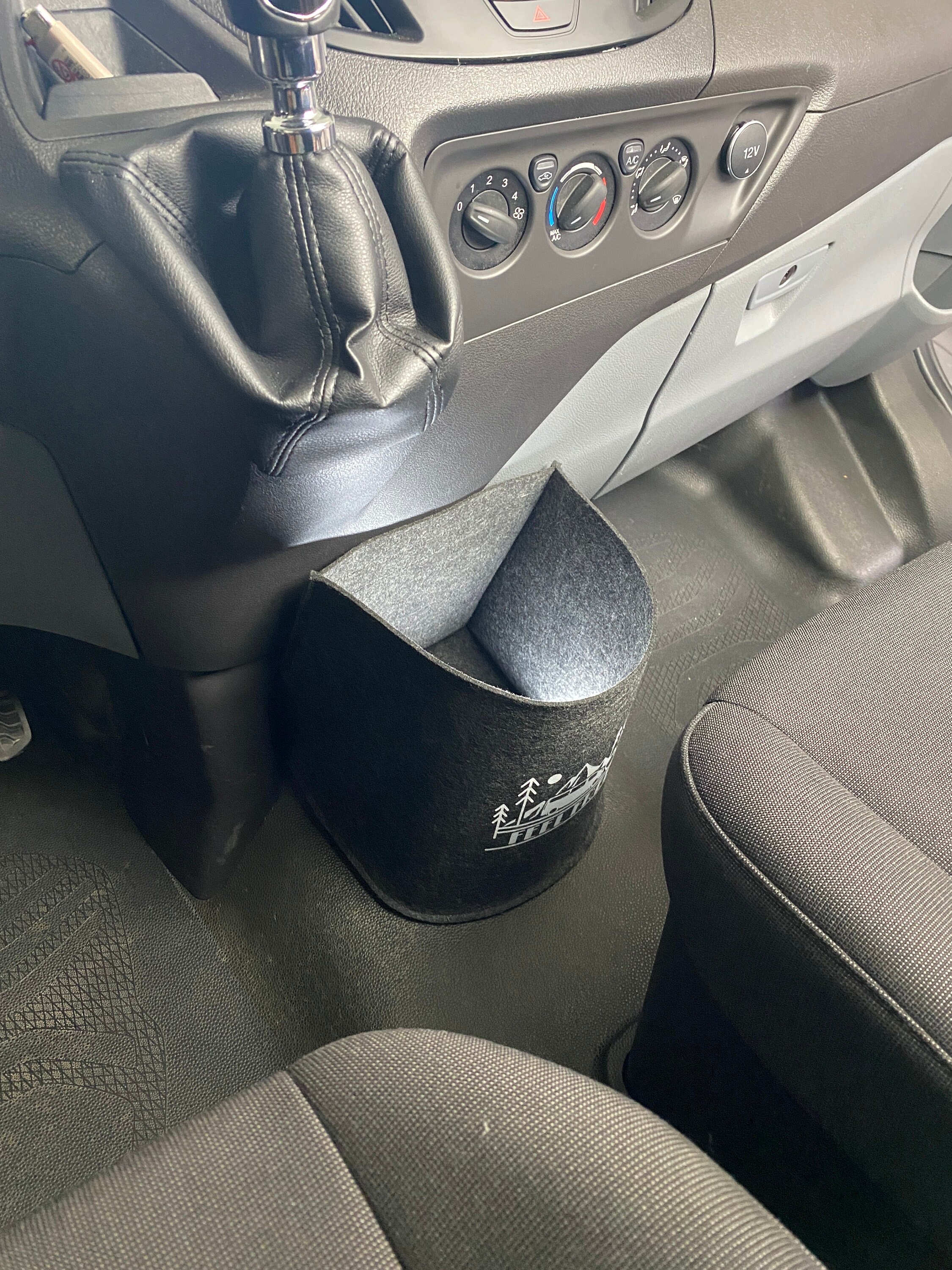 Ford Transit Custom Cockpit Felt Bag in Anthracite Organizer Storage ...