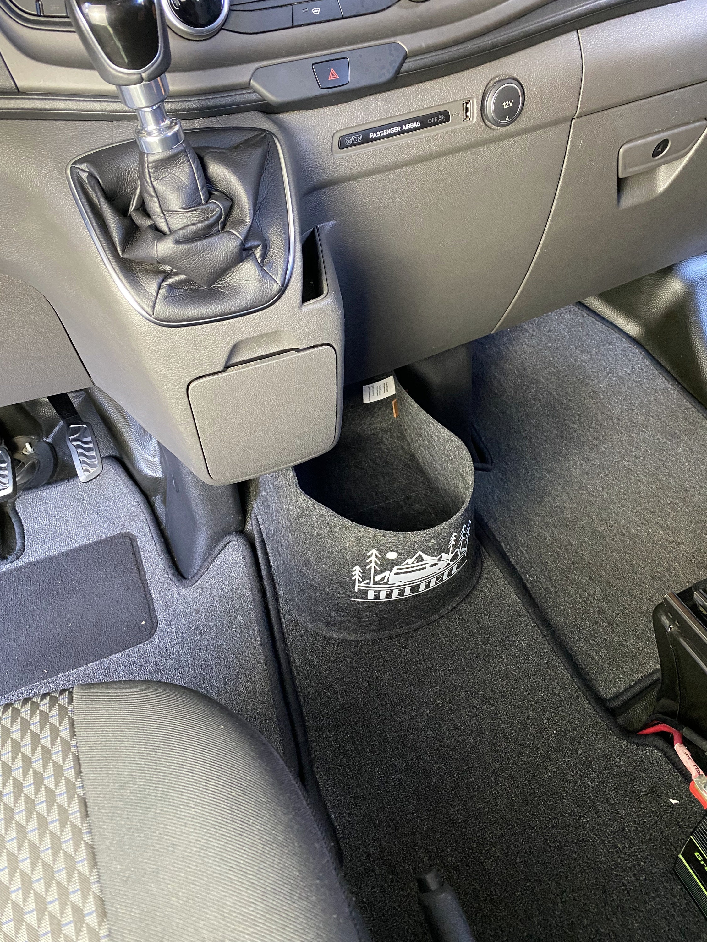 Ford Nugget Transit Custom Cockpit Felt Bag in Anthracite Organizer ...