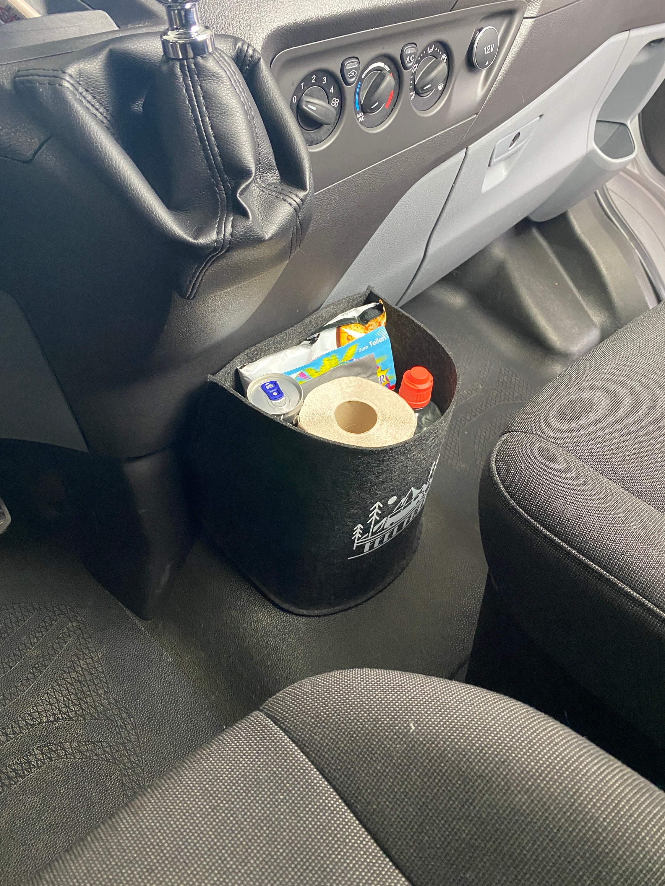 Ford Transit Custom Cockpit Felt Bag in Anthracite Organizer Storage ...