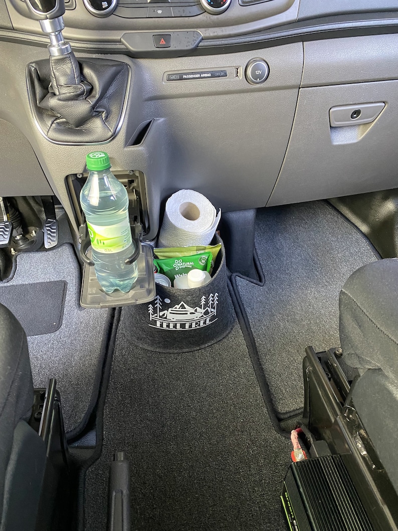 Ford Nugget Transit Custom Cockpit Felt Bag in Anthracite Organizer ...