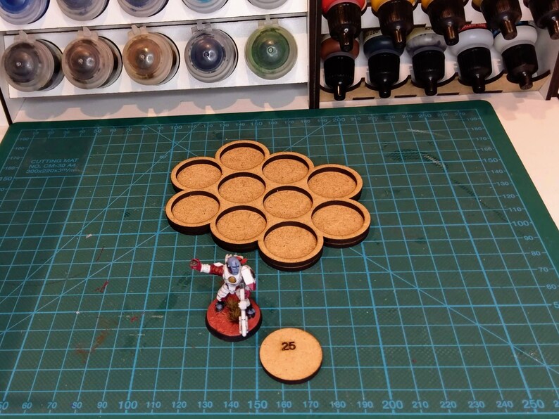 Tabletop Regiment Base for 32 Mm Bases in Different Formations - Etsy