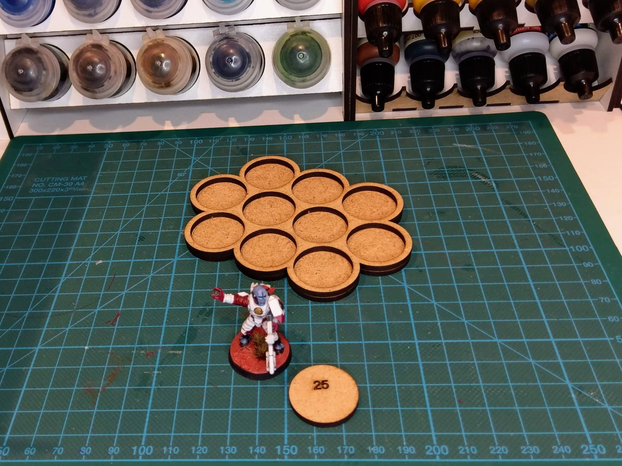 Tabletop Regiment Base for 32 Mm Bases in Different Formations - Etsy