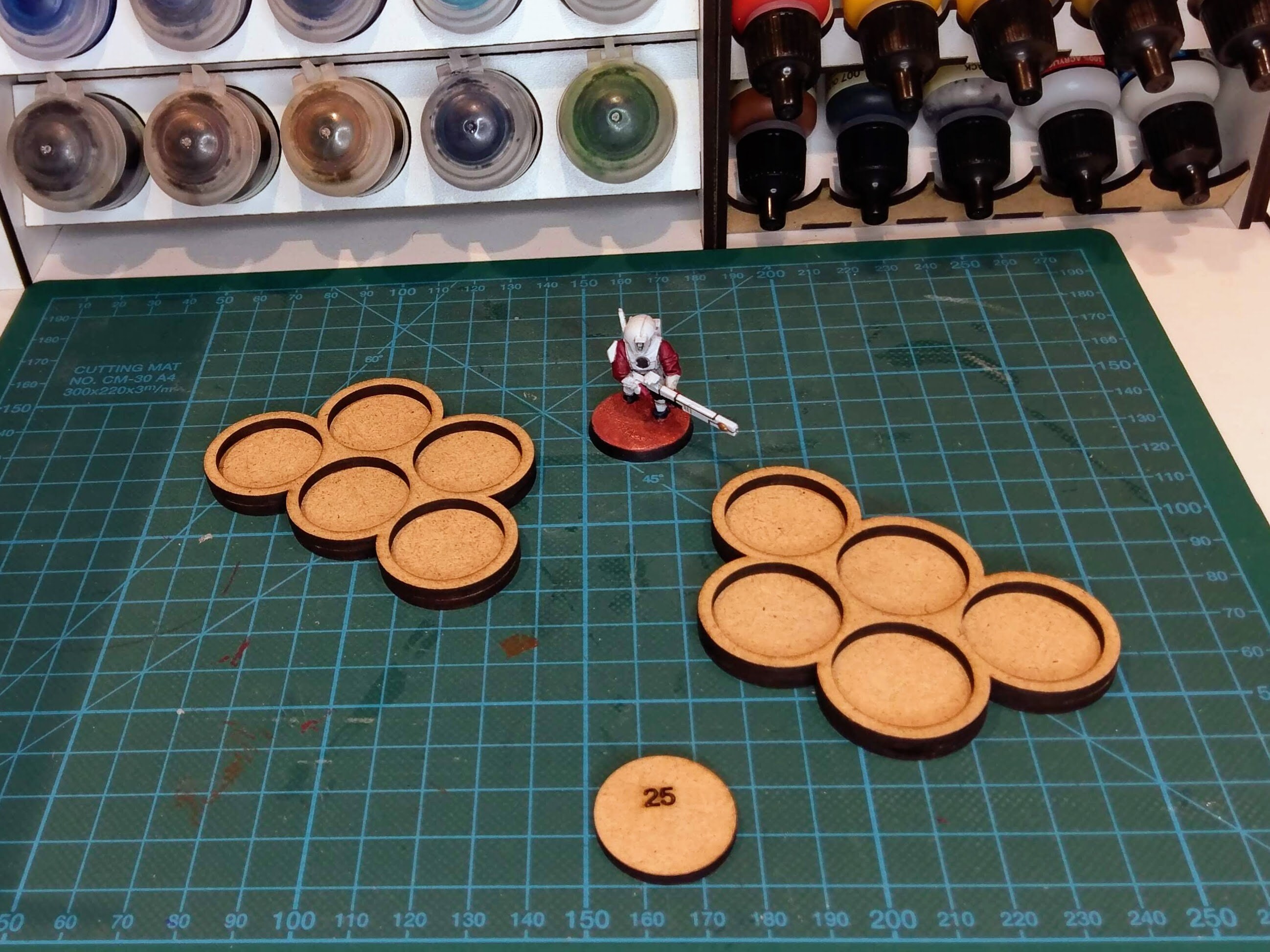 Tabletop Regiment Base for 32 Mm Bases in Different Formations - Etsy