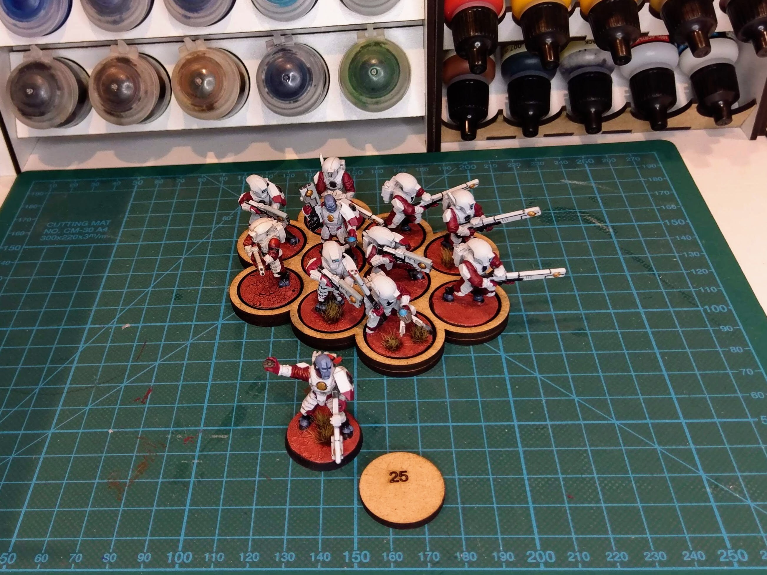 Tabletop Regiment Base for 32 Mm Bases in Different Formations - Etsy