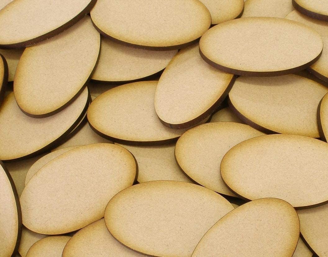 Tabletop Base Oval 60mm, 75mm, 90mm, 105mm, 120mm, 170mm for Warhammer ...