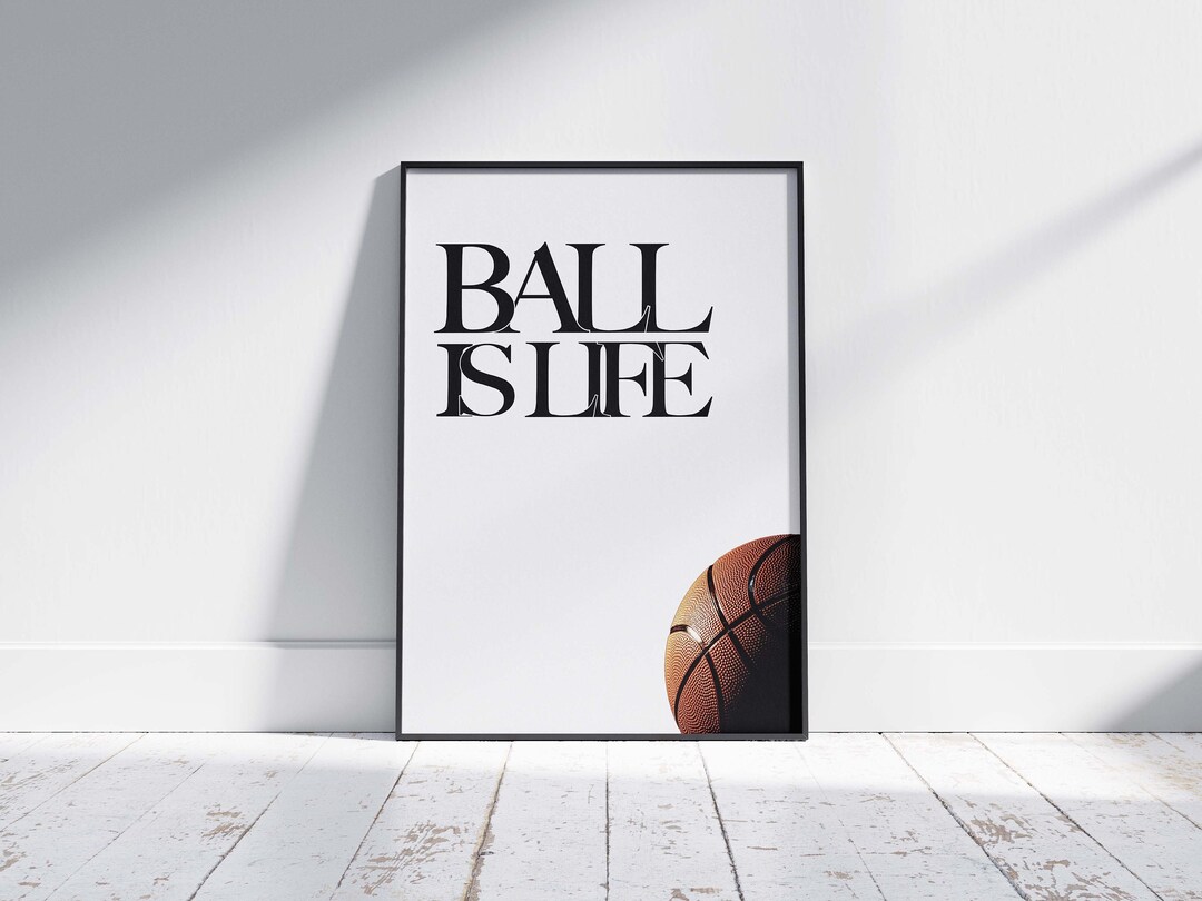 Basketball Poster to Print Instant Download Sporty and Trendy Wall ...