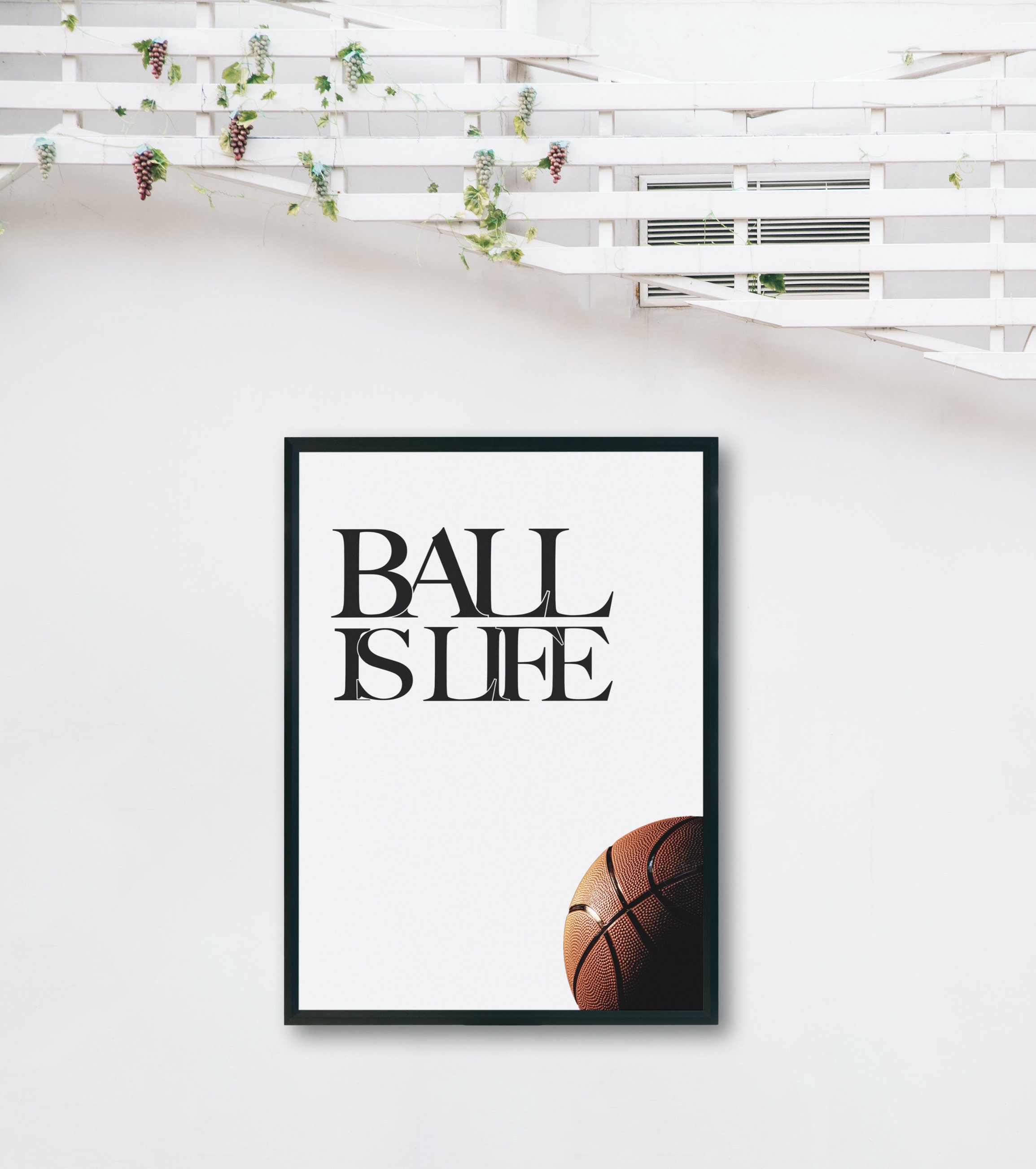 Basketball Poster to Print Instant Download Sporty and Trendy Wall ...