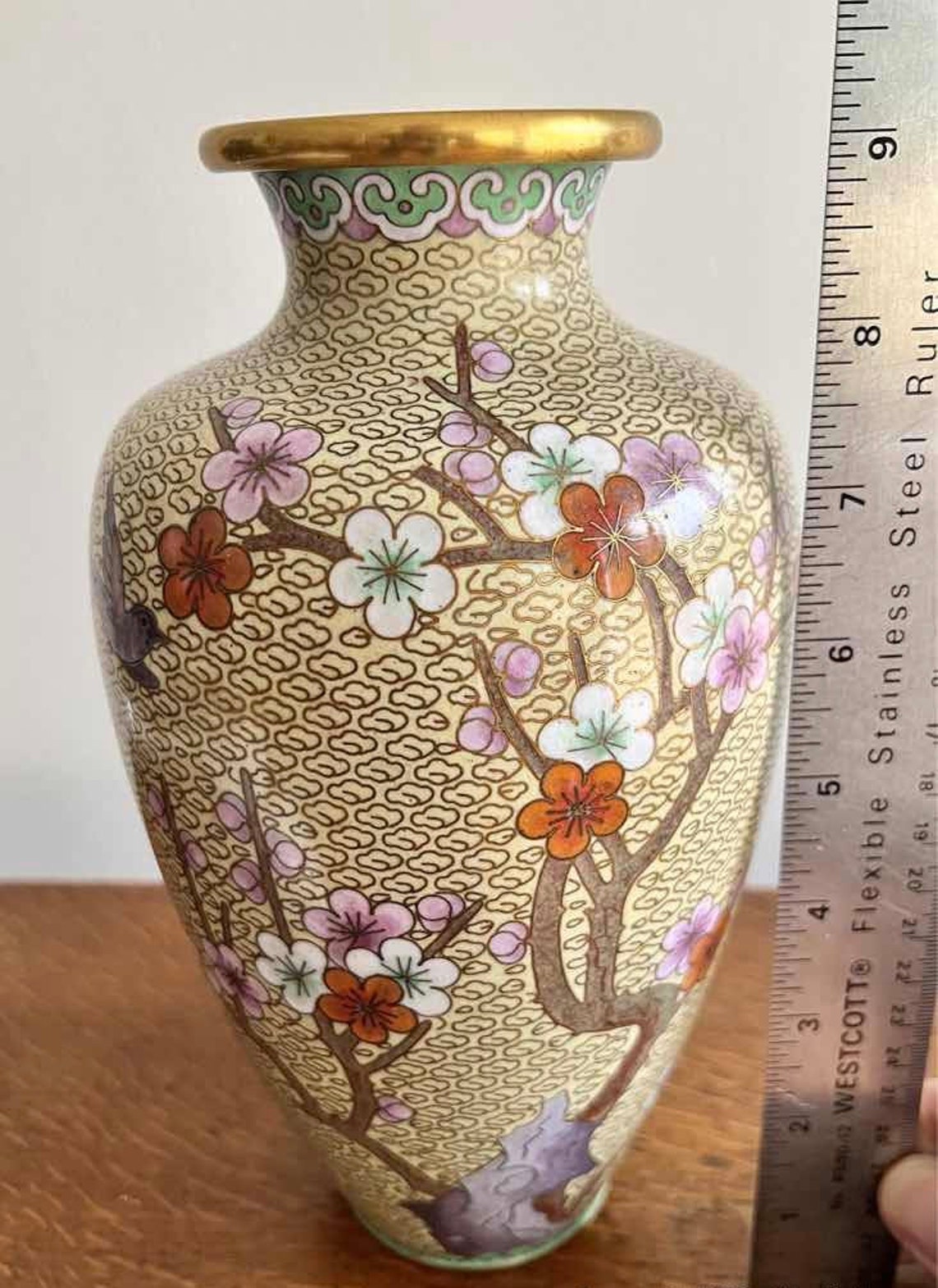 Vintage Cloisonne Vase - Etsy