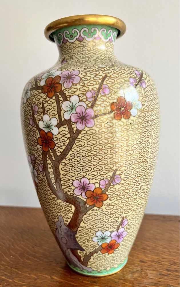 Vintage Cloisonne Vase - Etsy
