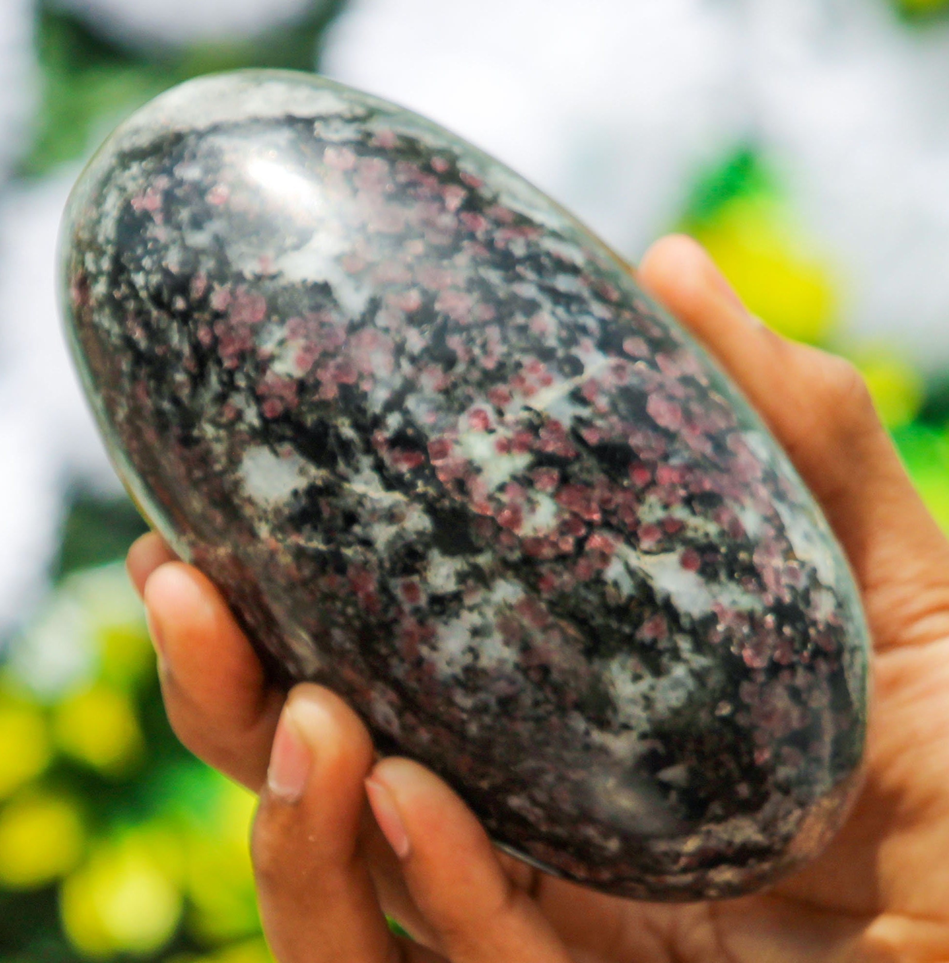 Polished 135MM Ruby Spinel Matrix Crystal Healing Chakras Reiki Charged ...