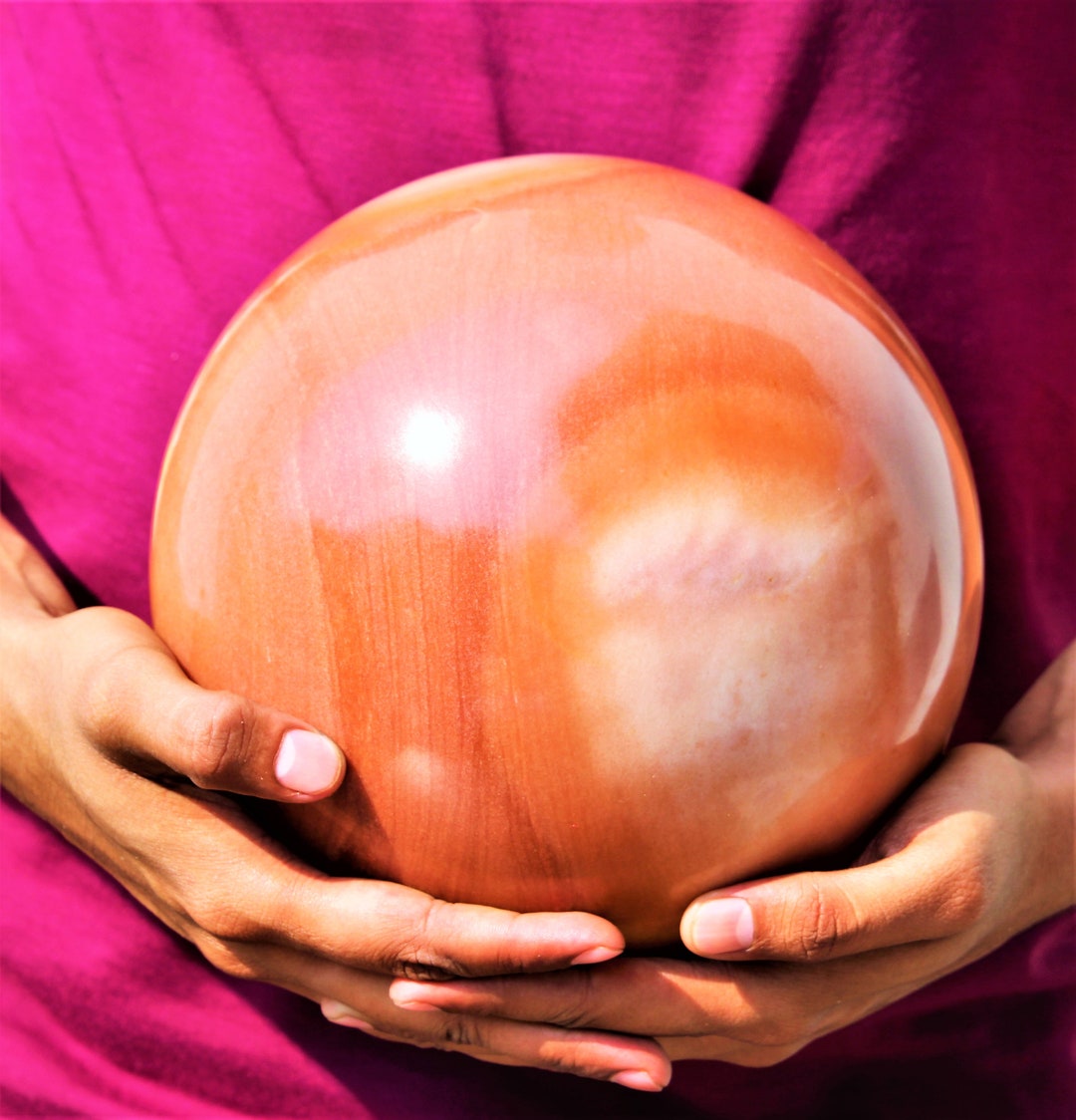 Polished Superb 195MM Pink Carrot Jasper Crystal Healing Chakras Reiki ...