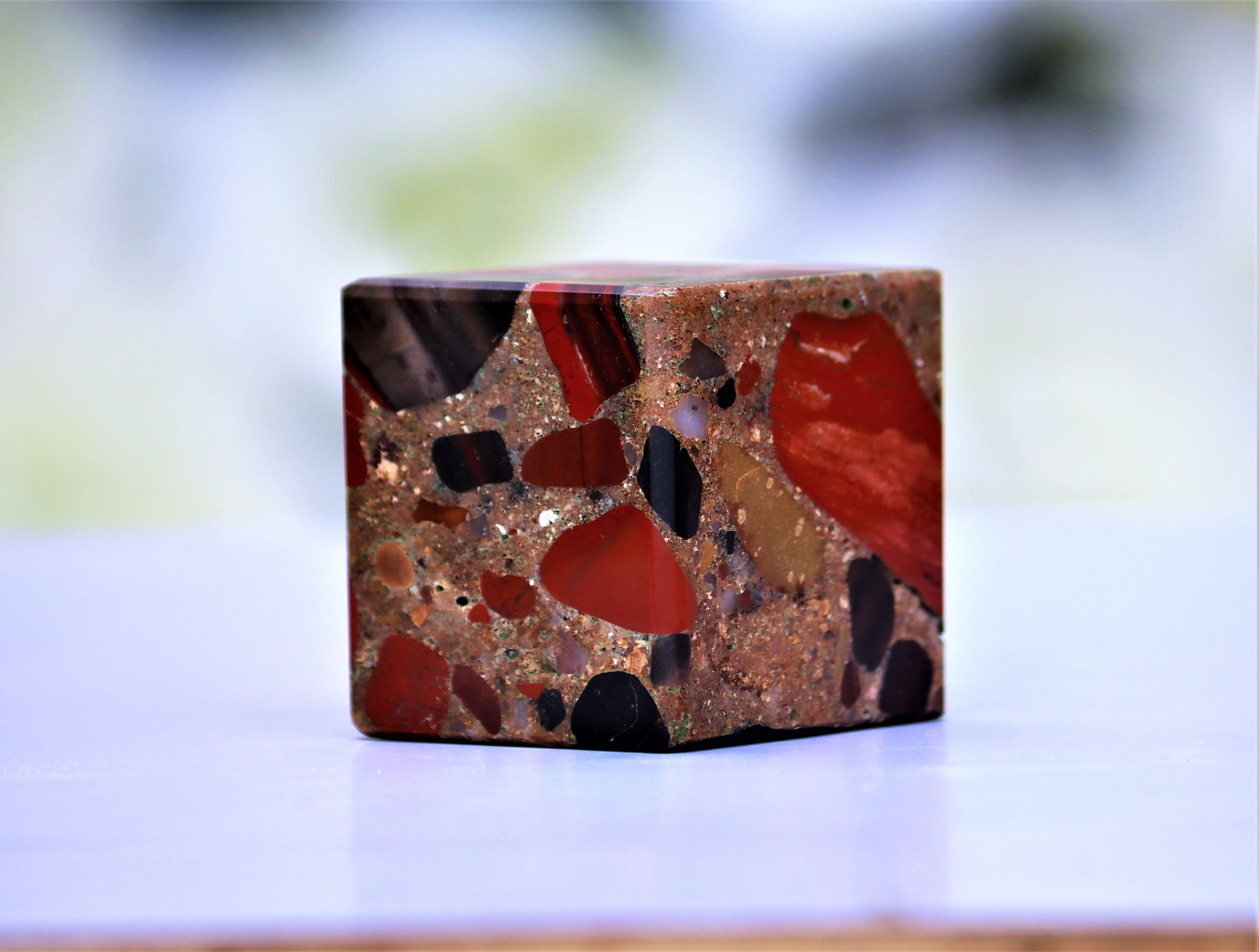 Polished Superb 40MM Red Conglomerate Crystal Healing Chakras Reiki ...