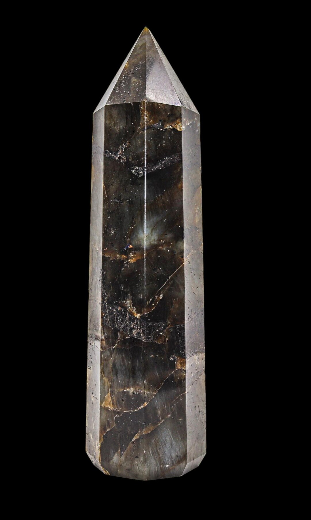 Green Flashy Labradorite Obelisk Tower: Chakra Healing Stone (195MM) - Etsy
