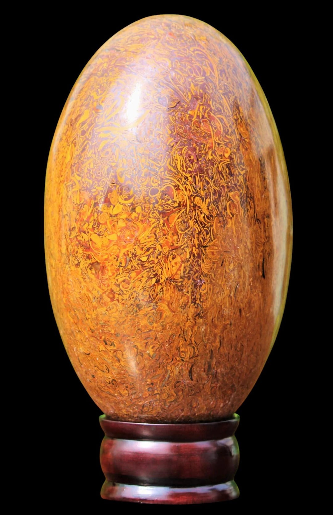170MM Calligraphy Jasper Lingam: Mariam Stone, Reiki Charged - Etsy