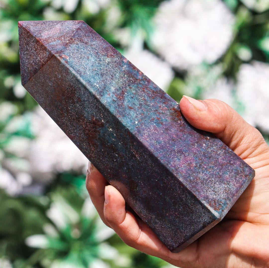 170MM Pink Ruby Apatite Obelisk Tower Ruby Rubin Rubijn Stone ...
