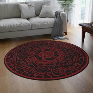 Enochian Magick Archangel Magic Circle Round Carpet Hermetic Sigils ...