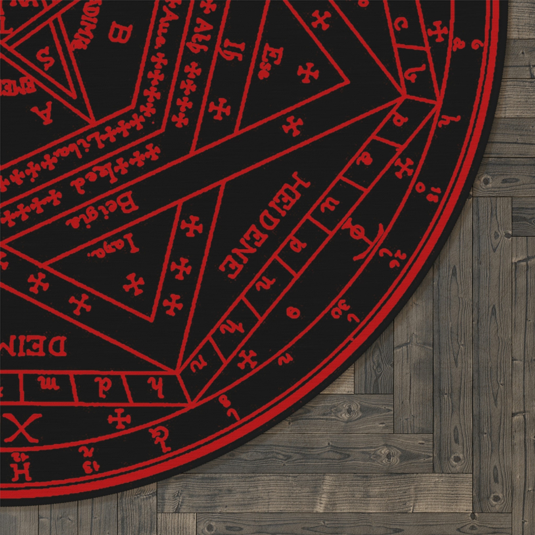 Enochian Magick Magic Circle Round Carpet Hermetic Occult - Etsy