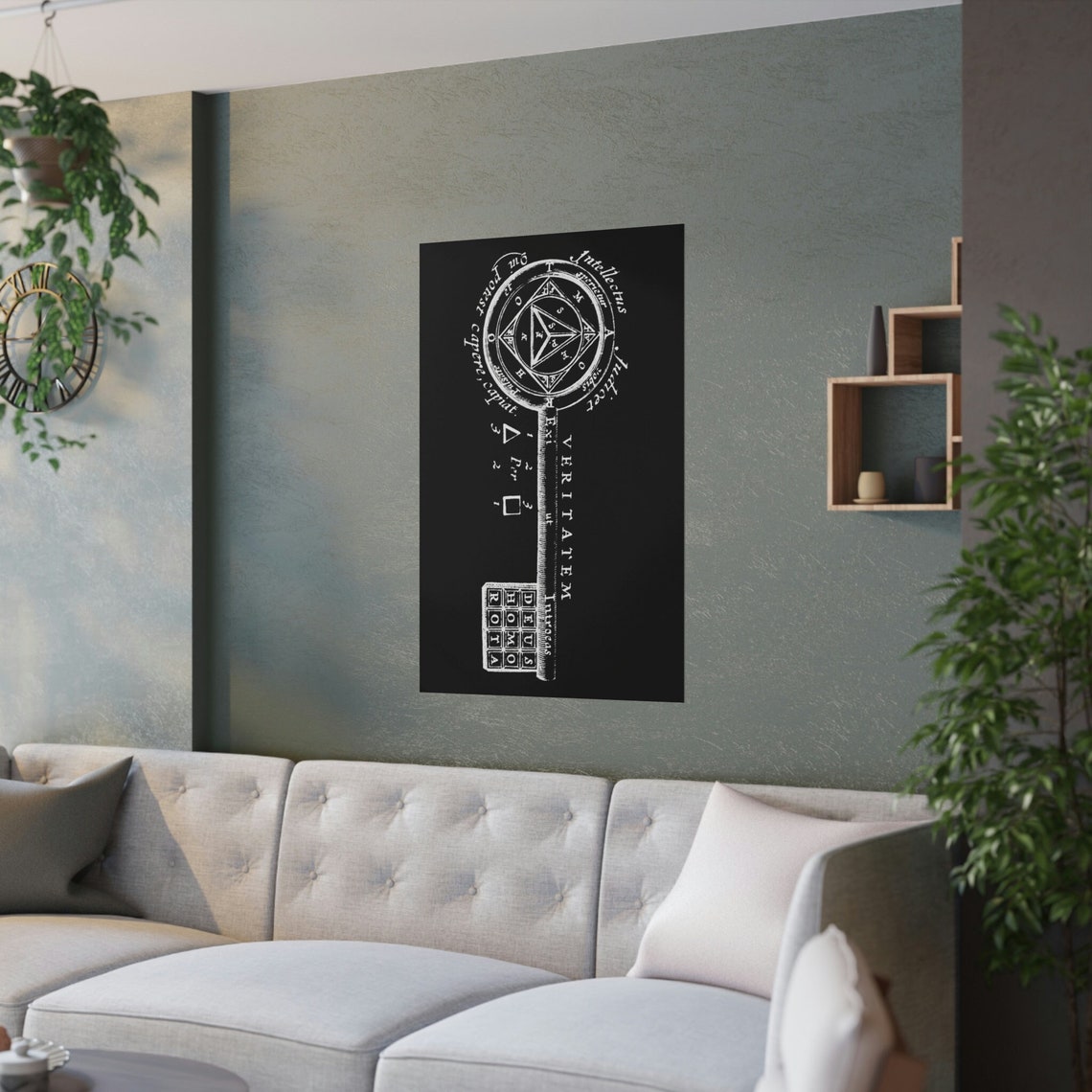 Key to the Mysteries Eliphas Levi Occult Decor Occult Art Occult Print ...