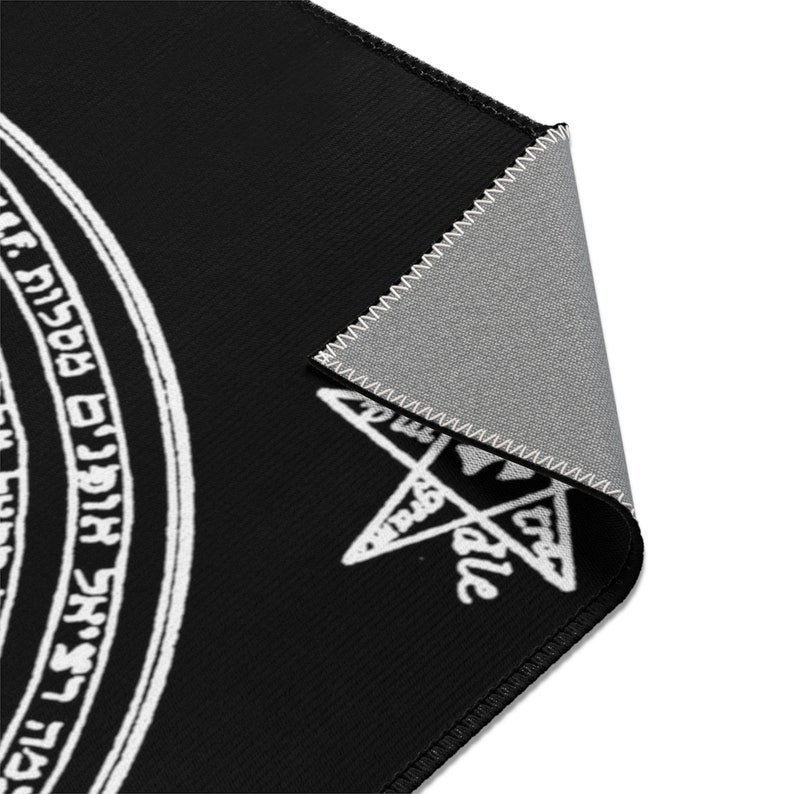 Goetia Lesser Key of Solomon Magic Circle Retro Area Rug Hermetic ...