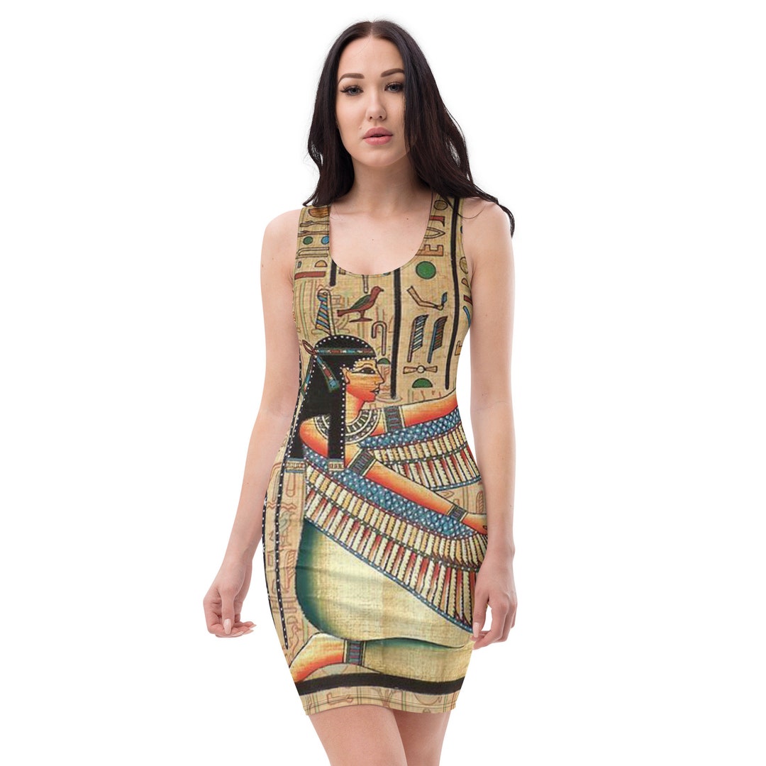 Ancient Egypt Egyptian Dress Egyptian Revival Goth Dress Witch Dress ...