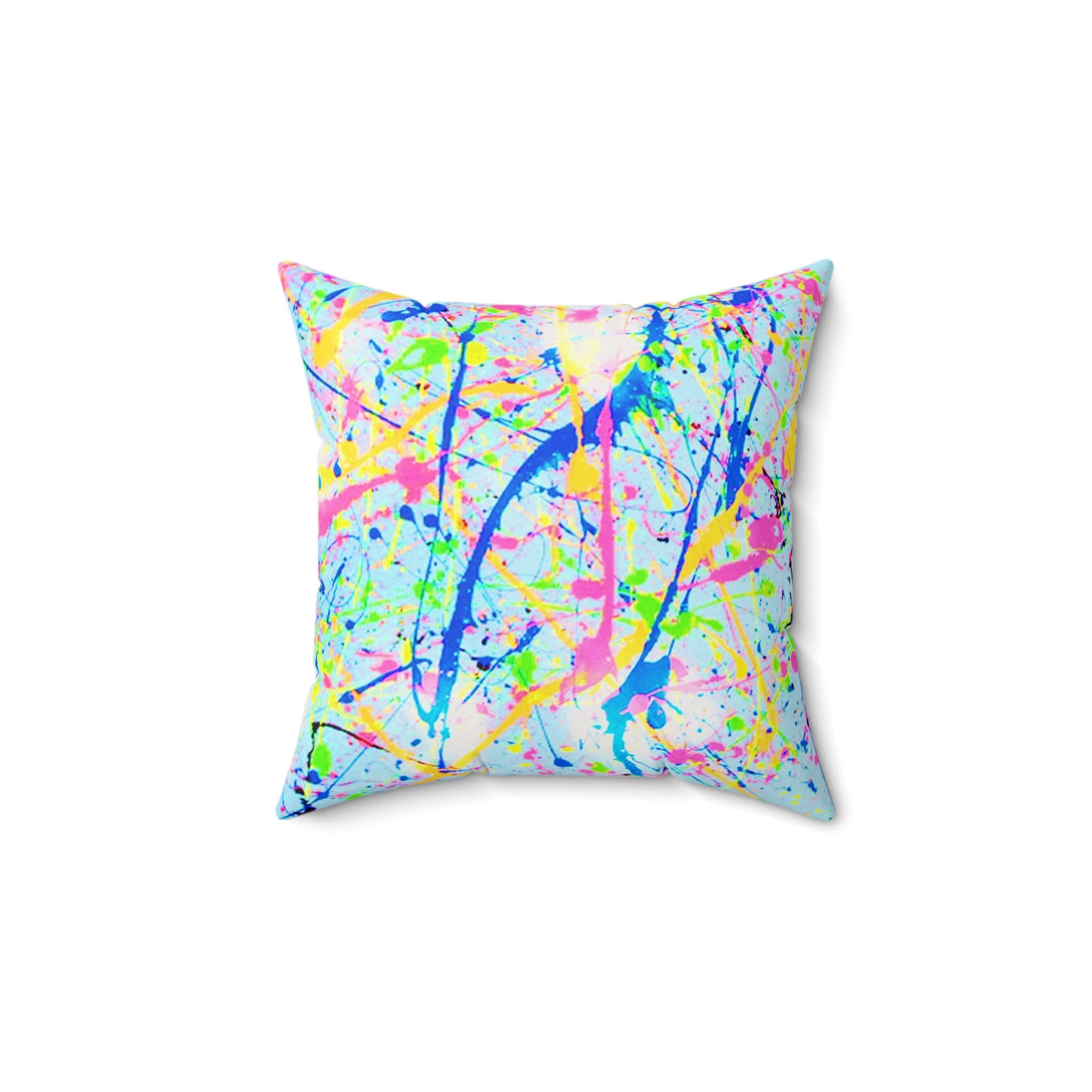 Retro Decor 80s Paint Splatter Paint Throw Pillow Accent - Etsy