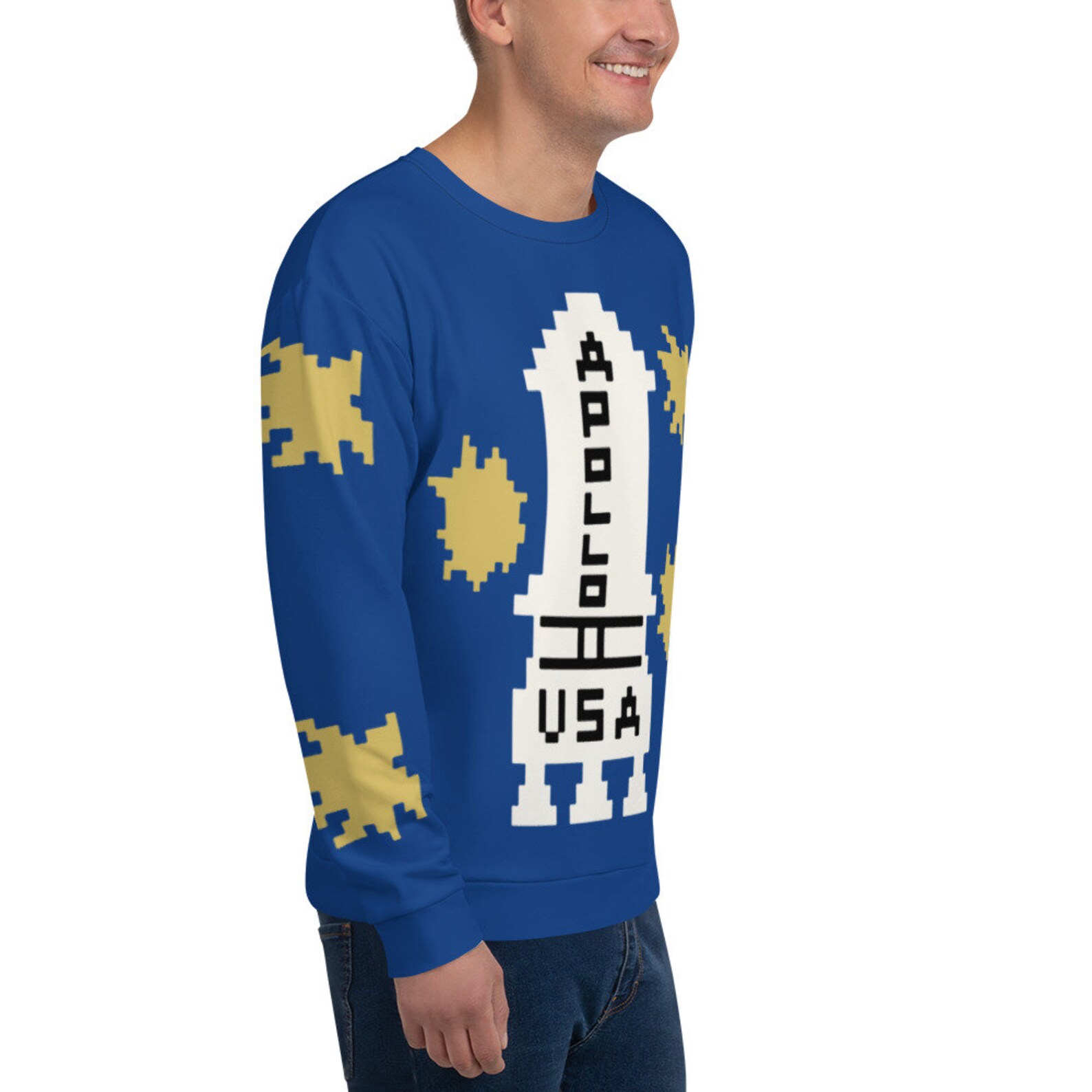 Apollo 11 Fleece Pullover Stephen King Oversized Sweater the Shining ...