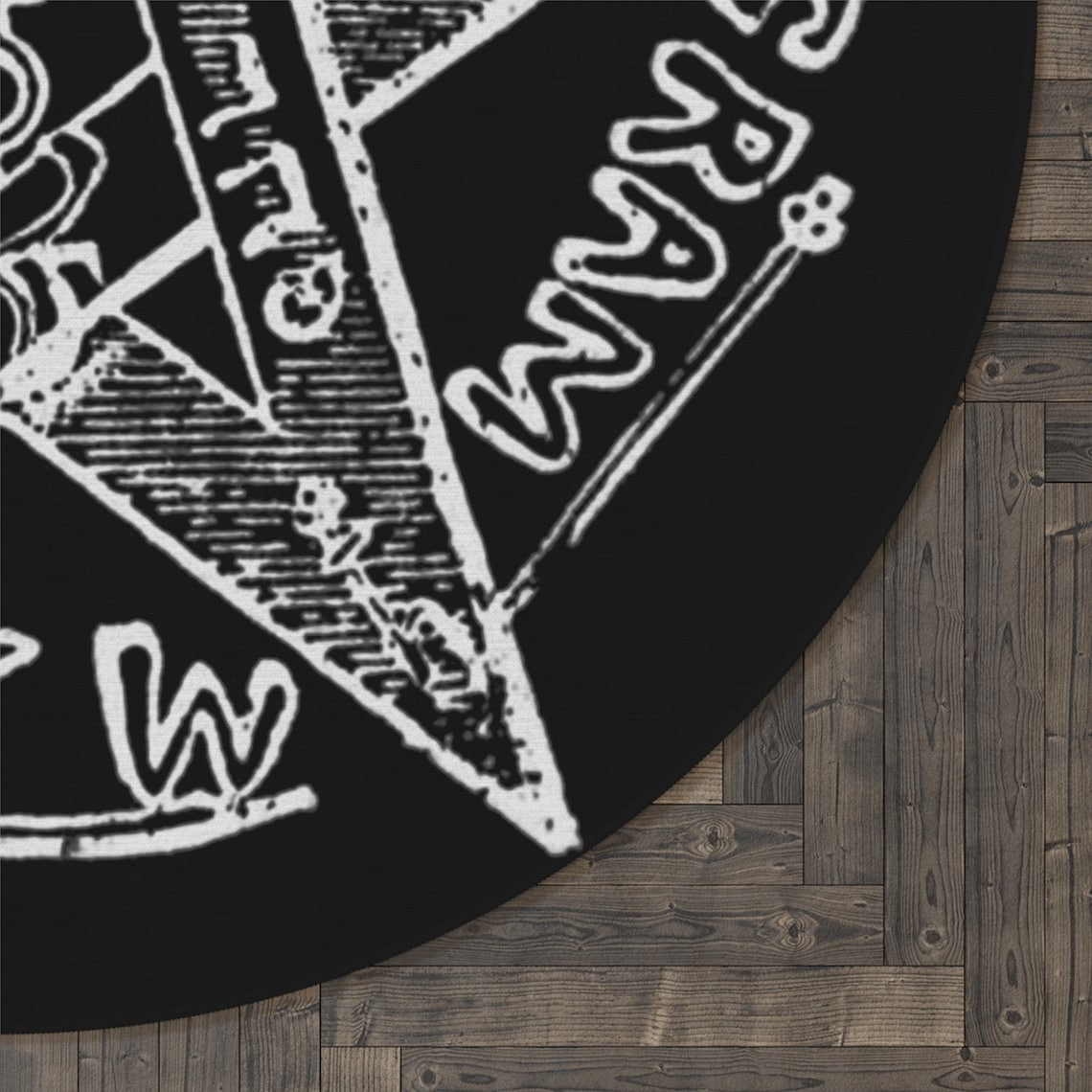 Eliphas Levi Tetragrammaton Magic Circle Round Carpet Hermetic ...