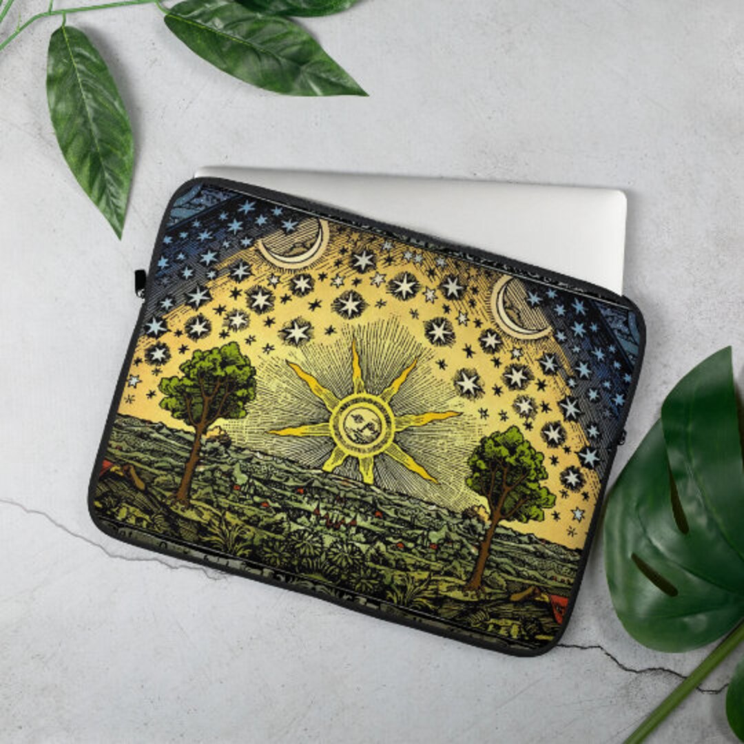 Alchemy Esoteric Sun Moon Stars Neoprene Laptop Sleeve 15 MacBook ...