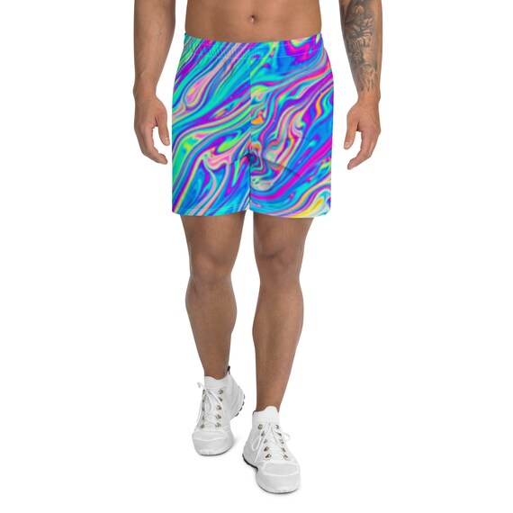Oil Slick Trippy Vaporwave Aesthetic Clothing Bike Shorts - Etsy