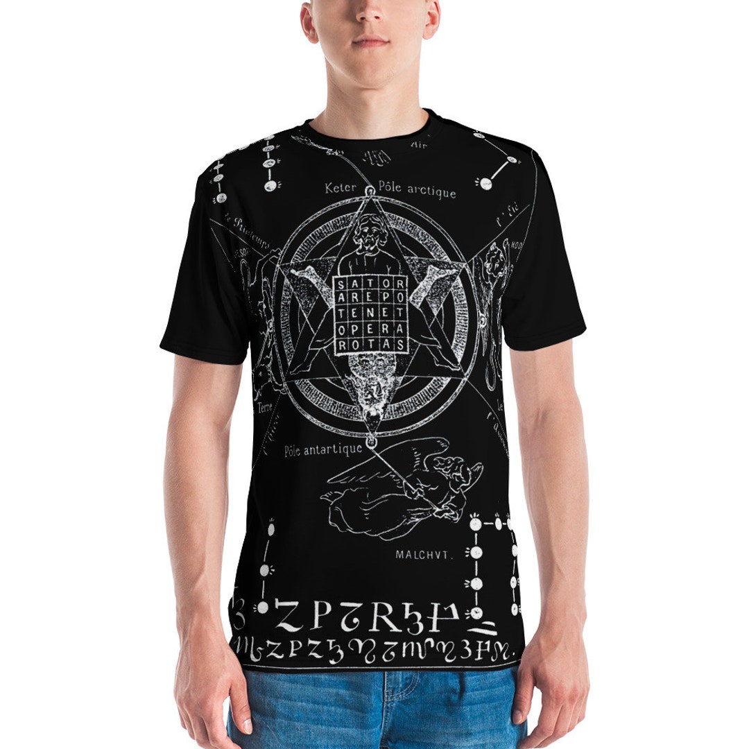 Eliphas Levi Key to the Great Arcanum SATOR Tarot Occult Shirt Pagan ...