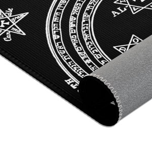 Goetia Lesser Key of Solomon Magic Circle Retro Area Rug Hermetic ...