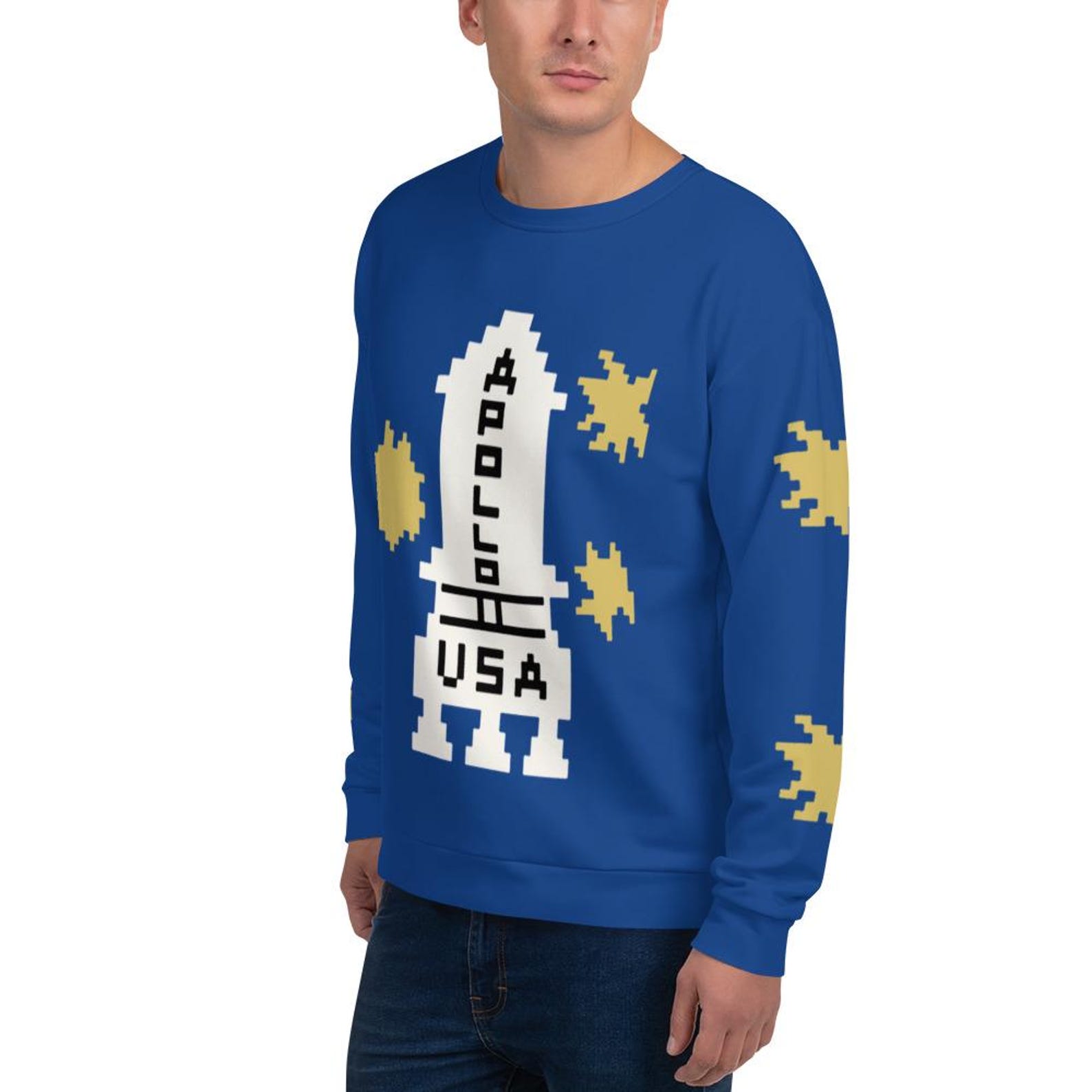 Apollo 11 Fleece Pullover Stephen King Oversized Sweater the Shining ...