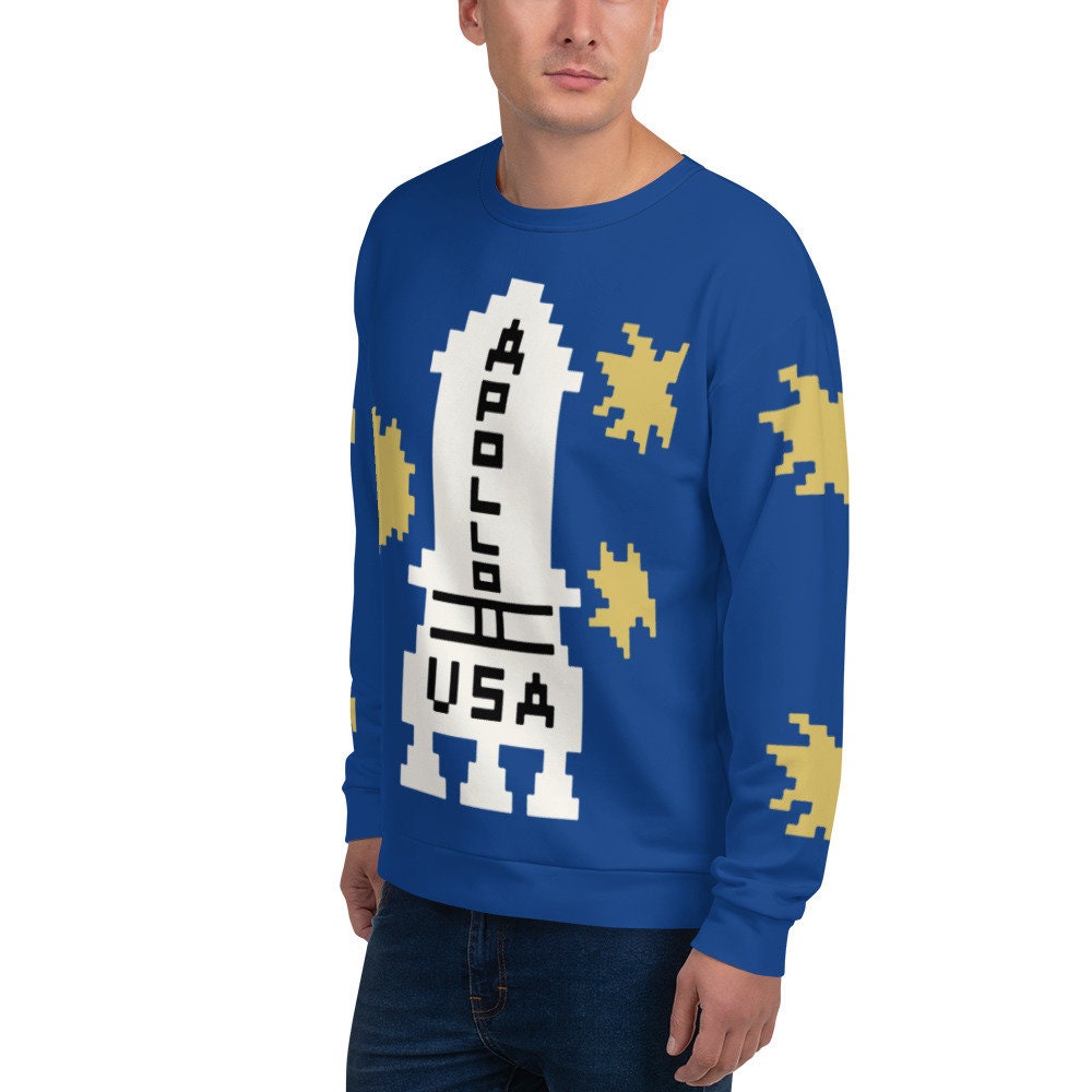 Apollo 11 Fleece Pullover Stephen King Oversized Sweater the Shining ...