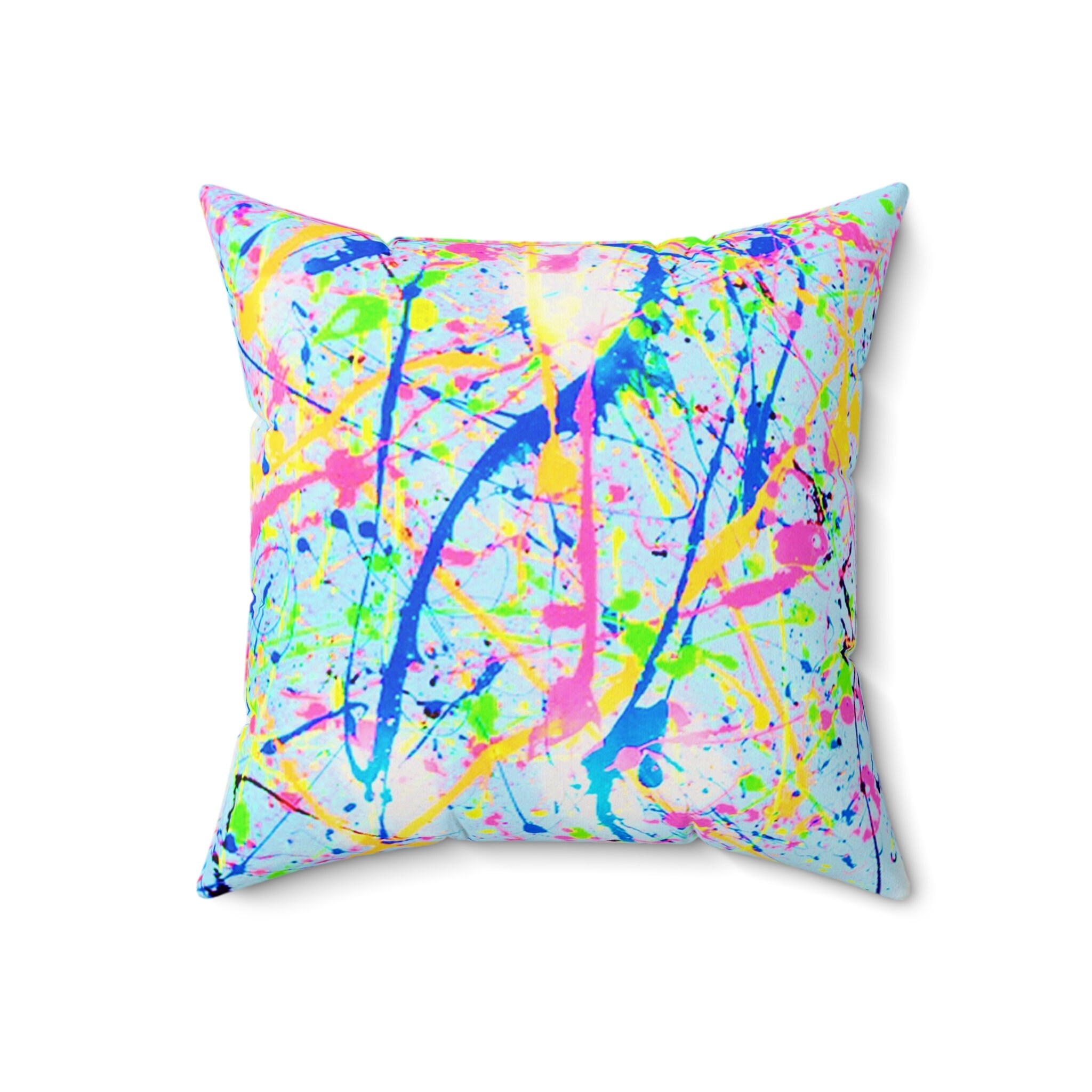 Retro Decor 80s Paint Splatter Paint Throw Pillow Accent - Etsy