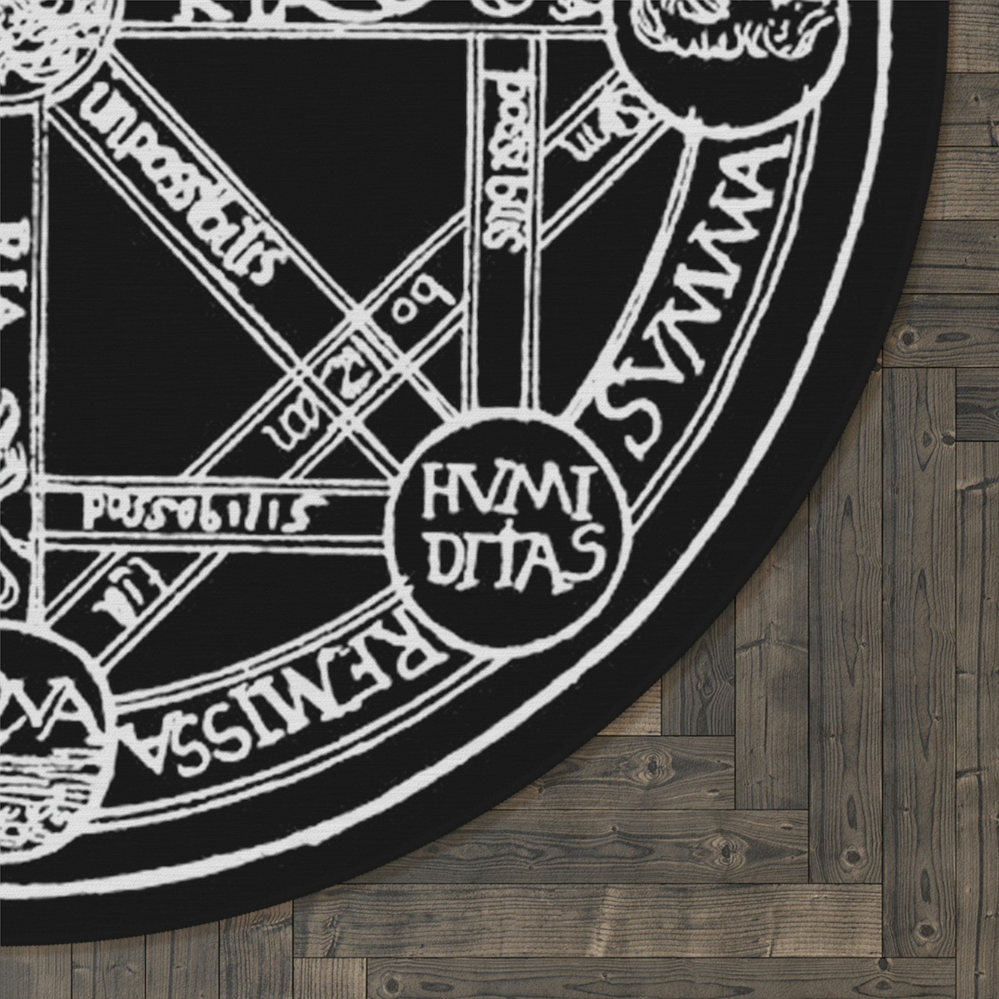 Alchemy Round Carpet Hermetic Rosicrucian Esoteric Art Occult Art ...